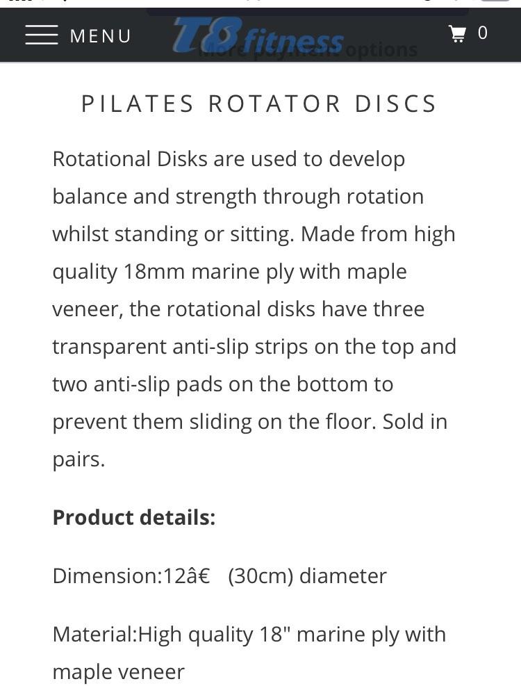 Pilates rotator disc - $500 - Caine Road, 運動產品, 運動與健身, 運動與健身 - 拉伸配件 ...