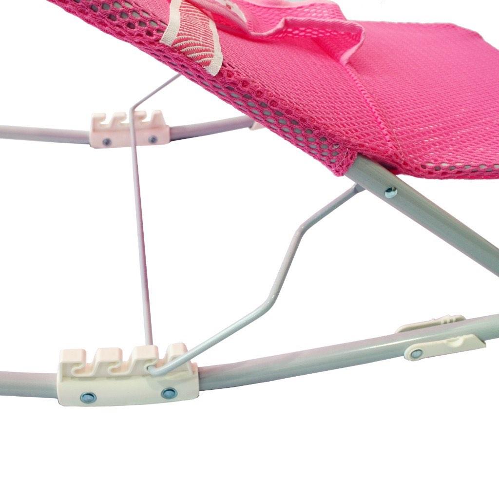 Pink Baby Mesh Bouncer with Extra Mesh, Babies & Kids, Baby Nursery ...