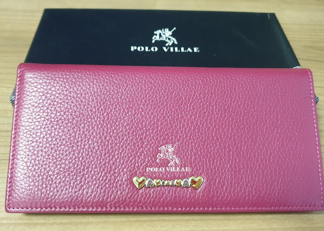Polo Villae Long Wallet + Naraya Cosmetic Bag with Mirror, Women's Fashion, Bags & Wallets ...