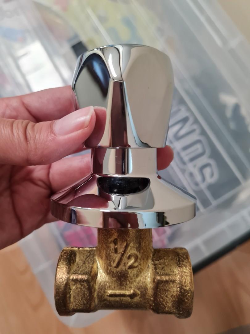 POZZI Single Shower Valve 1/2" Item No. D35, Furniture & Home Living ...