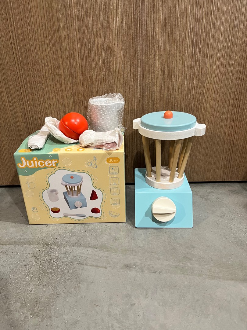 Pretend Play Wooden Juicer Set, Hobbies & Toys, Toys & Games on Carousell