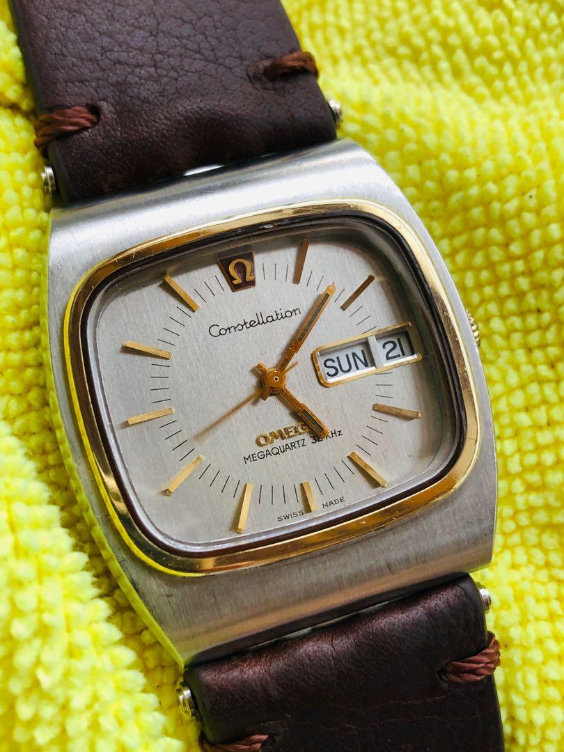 Rare Omega Constellation Mega Quartz, Luxury, Watches on Carousell
