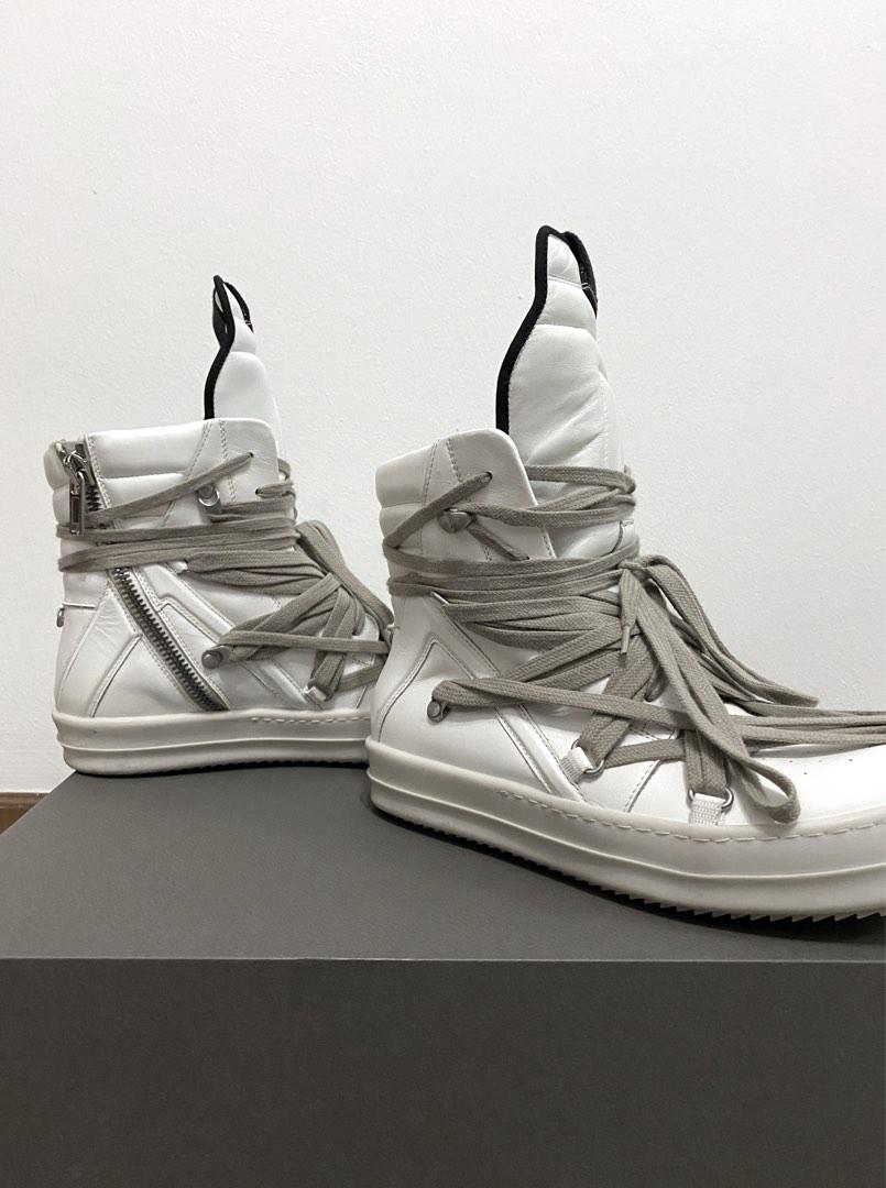 Rick Owens Mega Lace Geobasket, Luxury, Sneakers & Footwear on Carousell