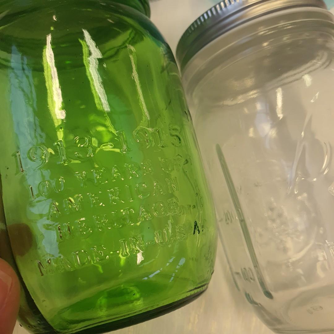 Set of 4 Glass Jars, Furniture & Home Living, Kitchenware & Tableware ...