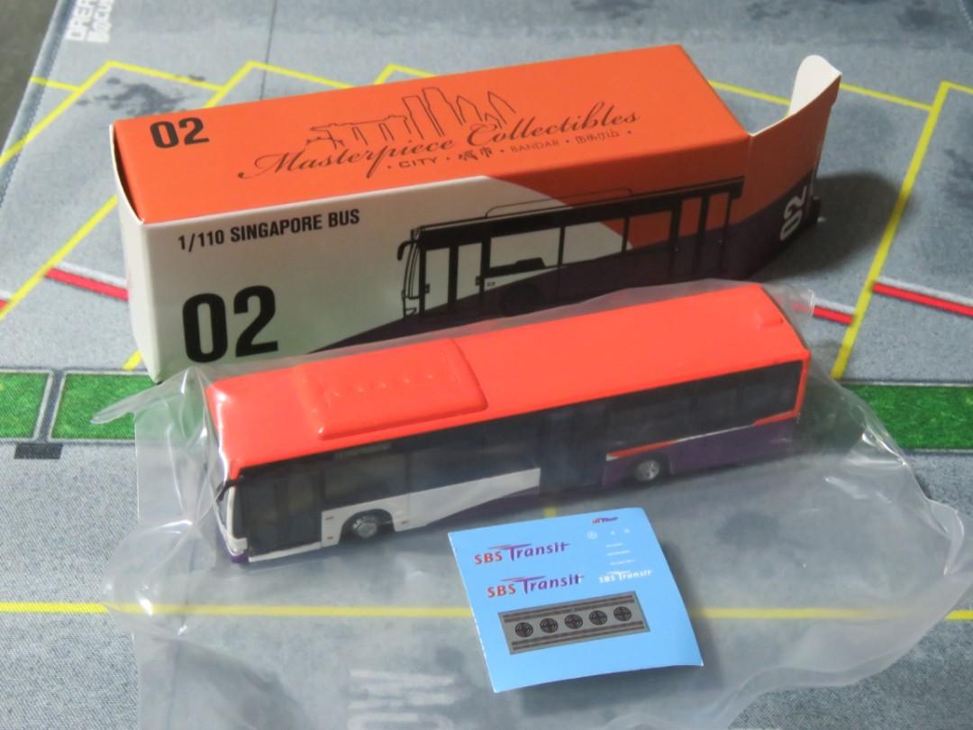 Set of 4 Masterpiece Collectibles 1/110 Singapore bus Mercedes-Benz ...
