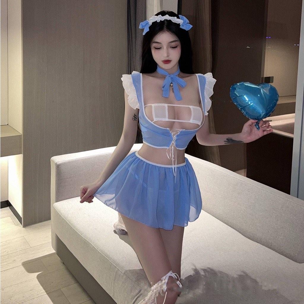 Sexy Lingerie Maid Costume Halloween Womens Fashion Undergarments
