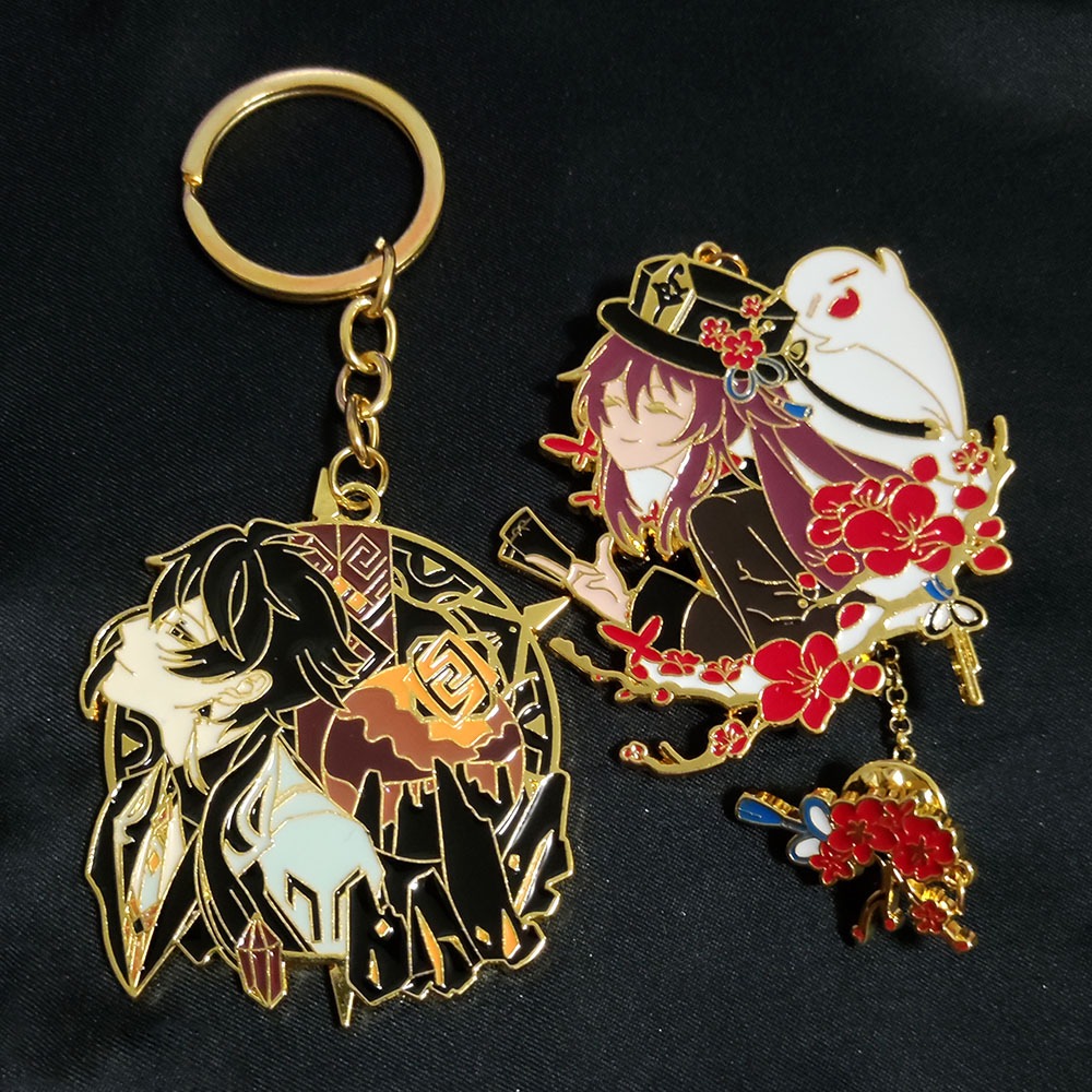 SG Genshin Impact Metal Keychain Genshin Keychain Genshin Badge Genshin ...
