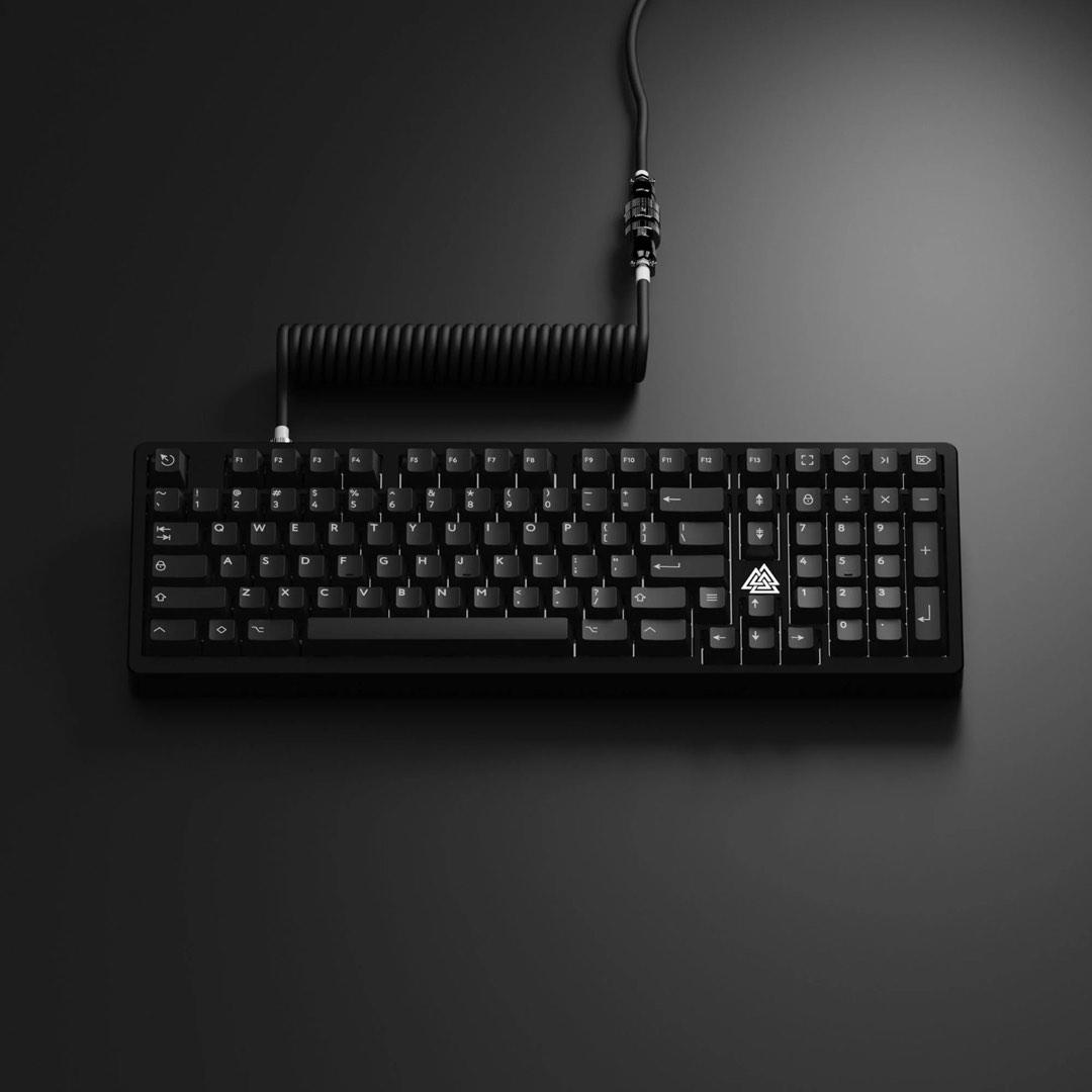 [SG] PBTfans WOB White-On-Black Keycaps / KBDfans Keycaps / RGB ...