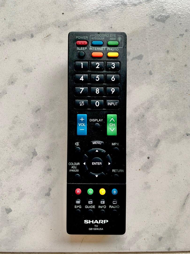 Sharp Remote Control, TV & Home Appliances, TV & Entertainment, TV ...