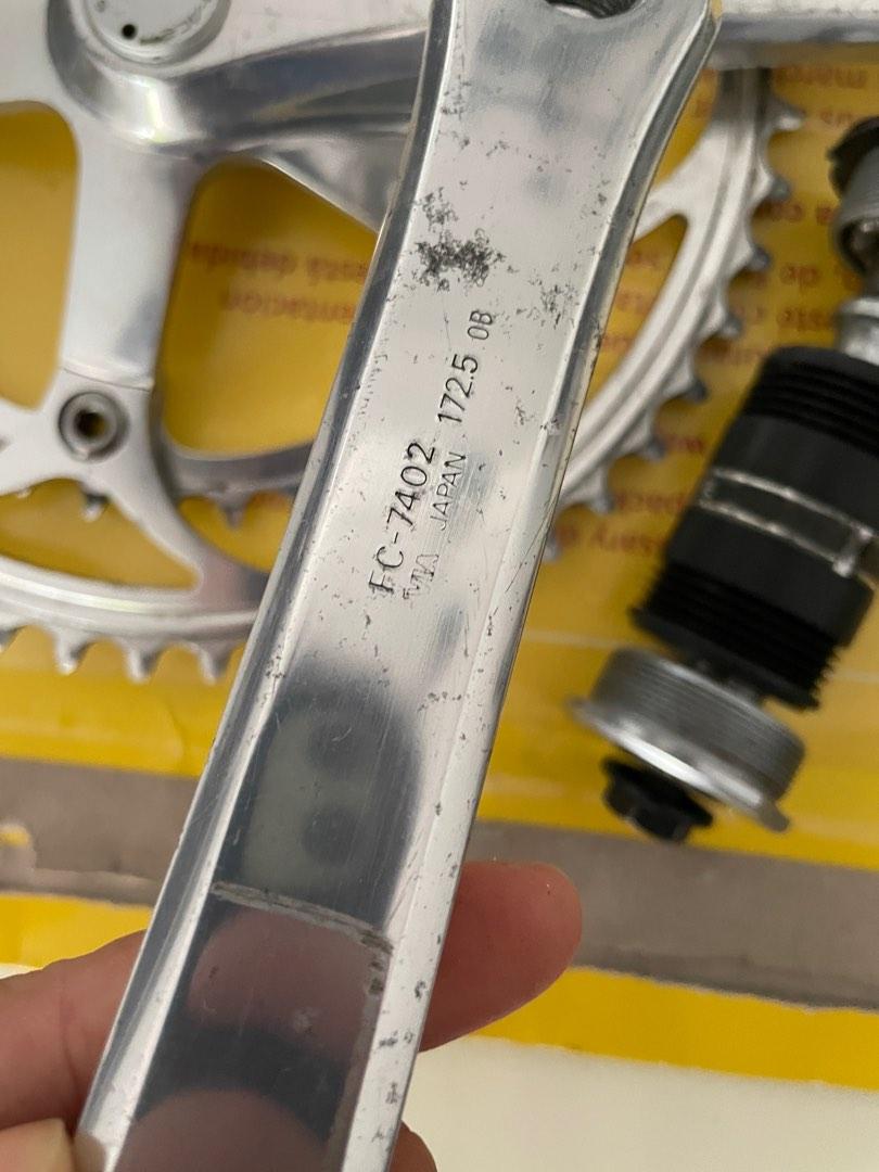 Shimano Dura Ace FC-7402 crankset with BB, Sports Equipment, Bicycles ...