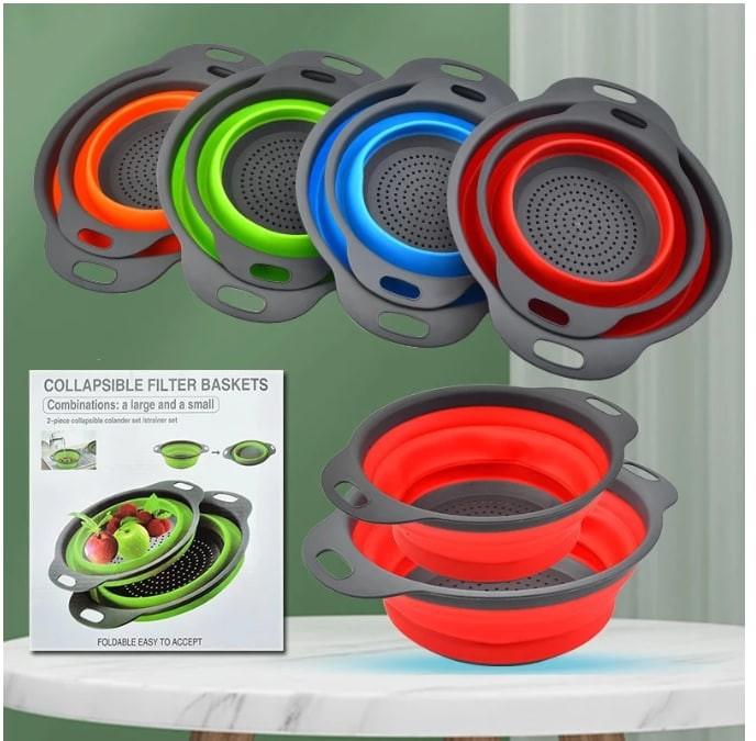 Silicone Folding Vegetable Basket, TV & Home Appliances, Kitchen ...