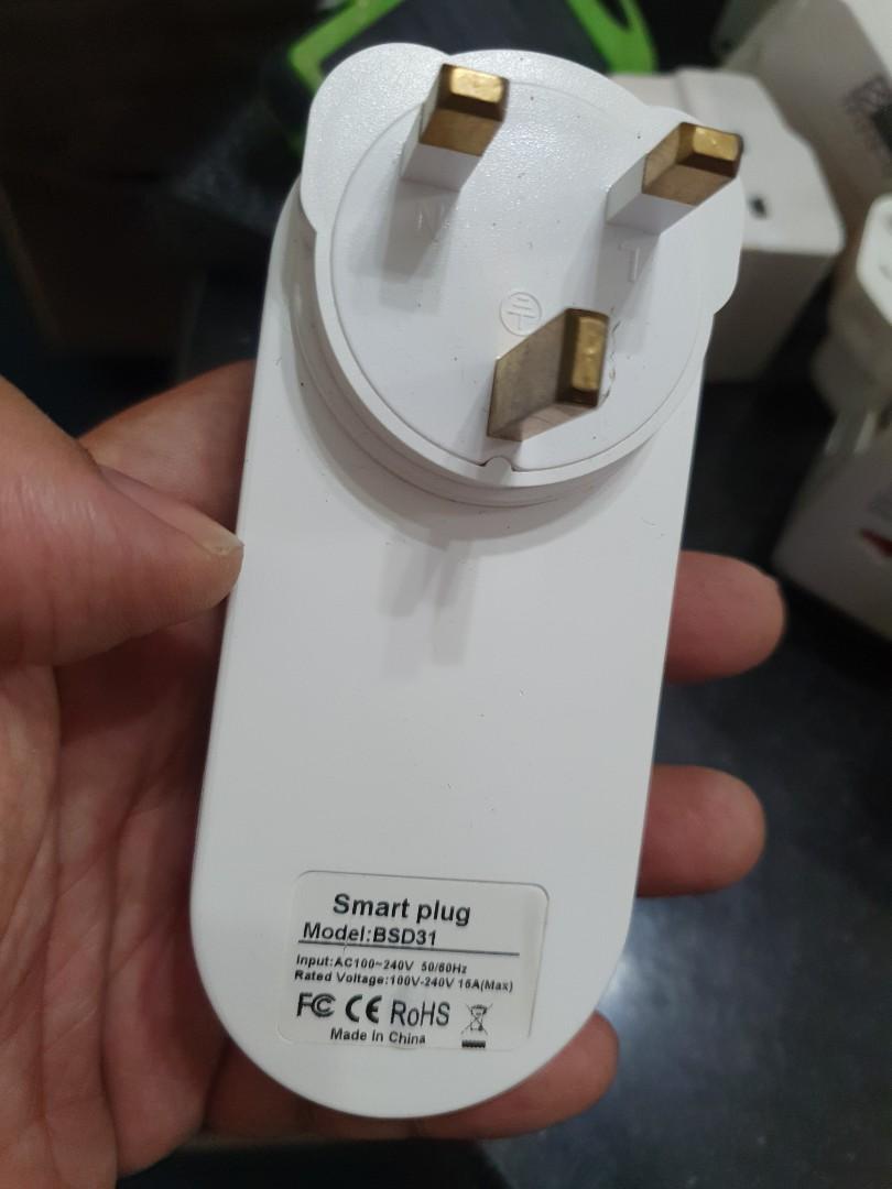 Smart Plug. Control via app wireless mobile phone with 2 USB sockets ...