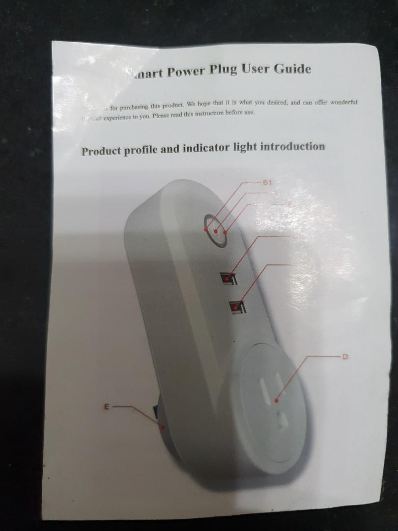 Smart Plug. Control via app wireless mobile phone with 2 USB sockets ...