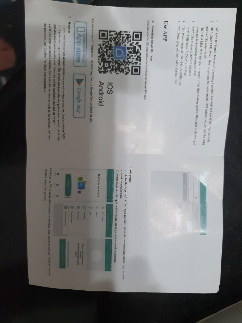 Smart Plug. Control via app wireless mobile phone with 2 USB sockets ...