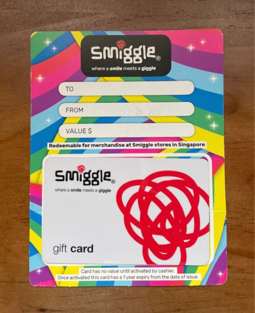Smiggle Card Worth $100, Tickets & Vouchers, Store Credits on Carousell