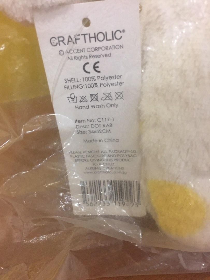 Soft toy - Craftholic Rabbit (NEW), Hobbies & Toys, Toys & Games on Carousell