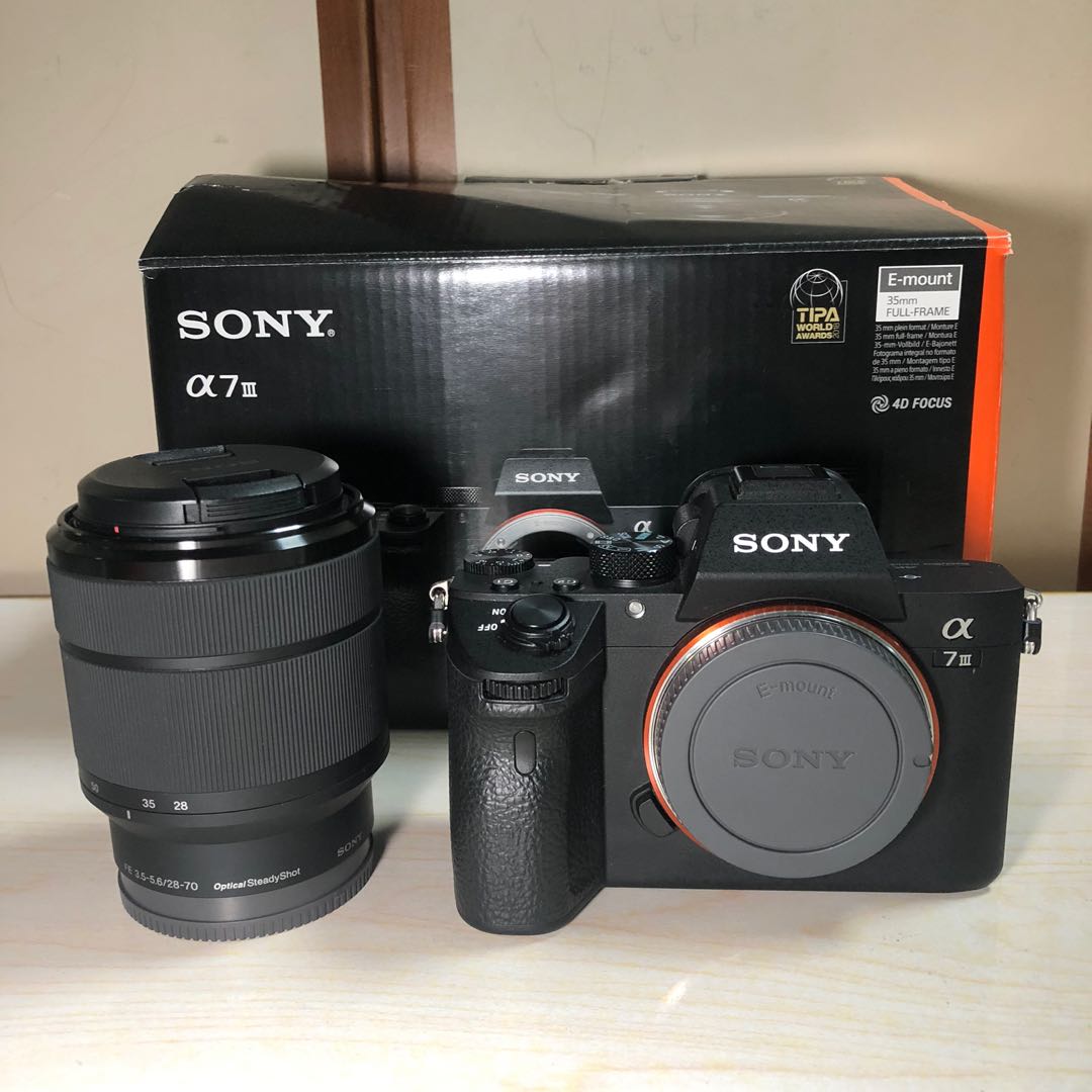 Sony A7iii with kit lens, 攝影器材, 相機 - Carousell