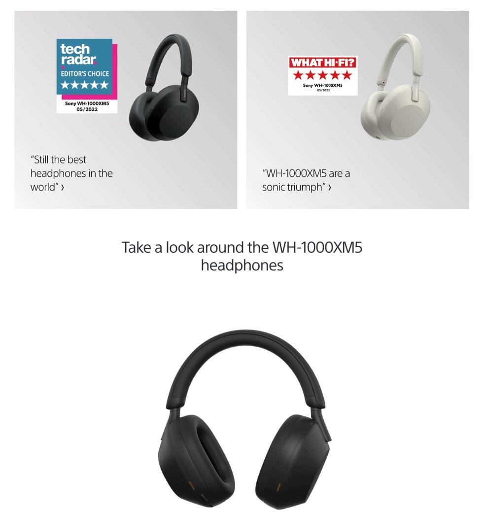 Sony WH-1000XM5 Wireless Noise-Cancelling Headphones, Audio, Headphones & Headsets on Carousell