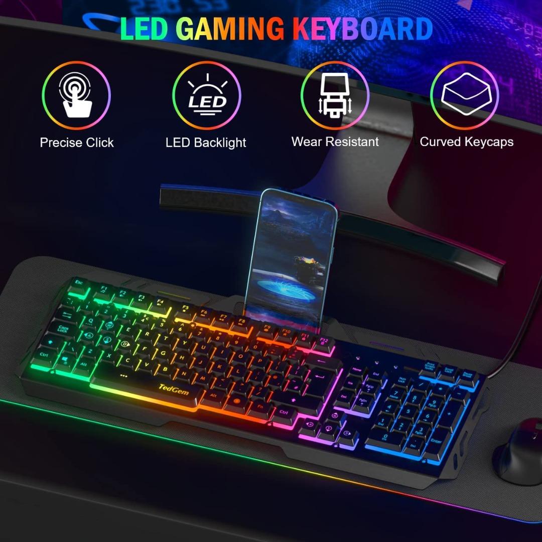 Special Sale Gaming Keyboard Tedgem Ce0141 Gaming Keyboards Usb Wired Keyboard Led Backlit