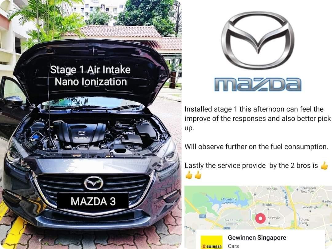 Stage 1 Air Intake Nano Ionization Installation, Car Accessories ...