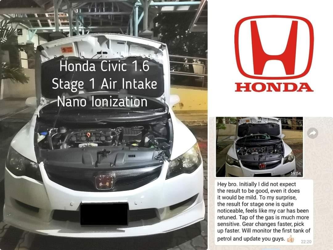 Stage 1 Air Intake Nano Ionization Installation, Car Accessories ...