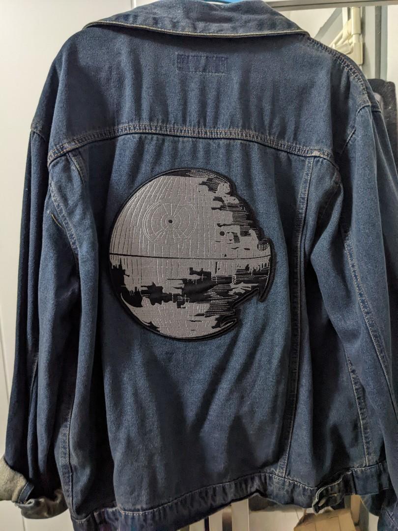 Star Wars Death Star Denim Jacket, Men's Fashion, Coats, Jackets and ...