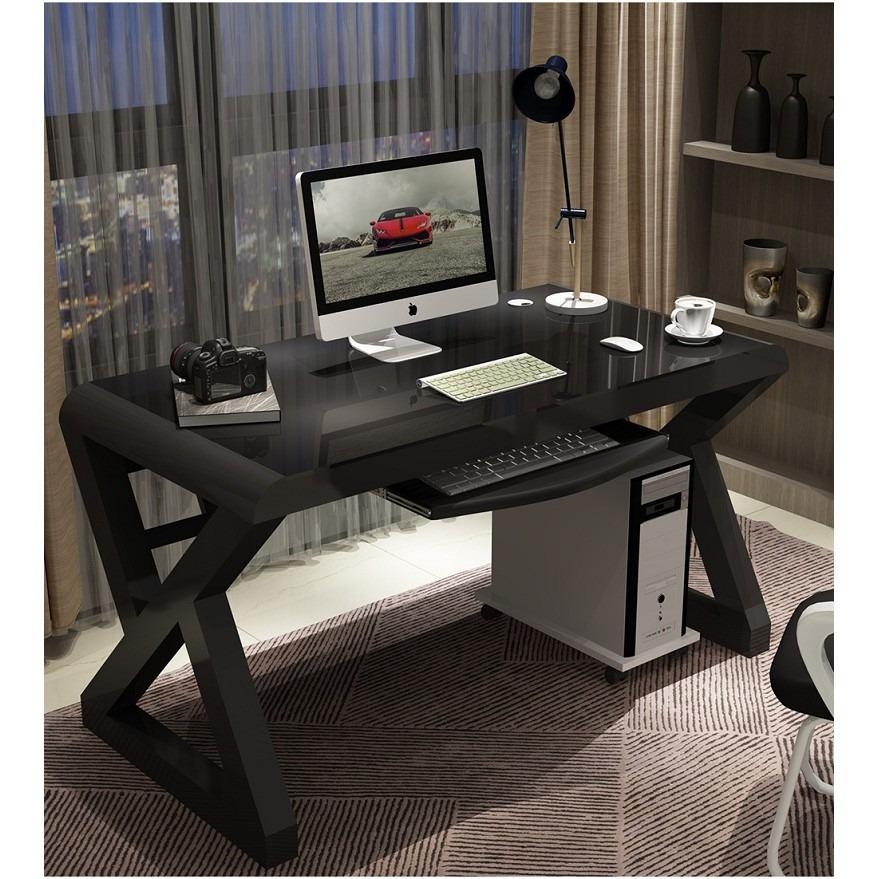 Study Table / Office Table Full Black and Black White MMZ0028 ...