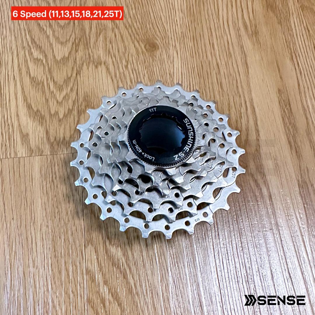 Sunshine 6 Speed Sprocket Cassette Cog for Brompton External Gear ...