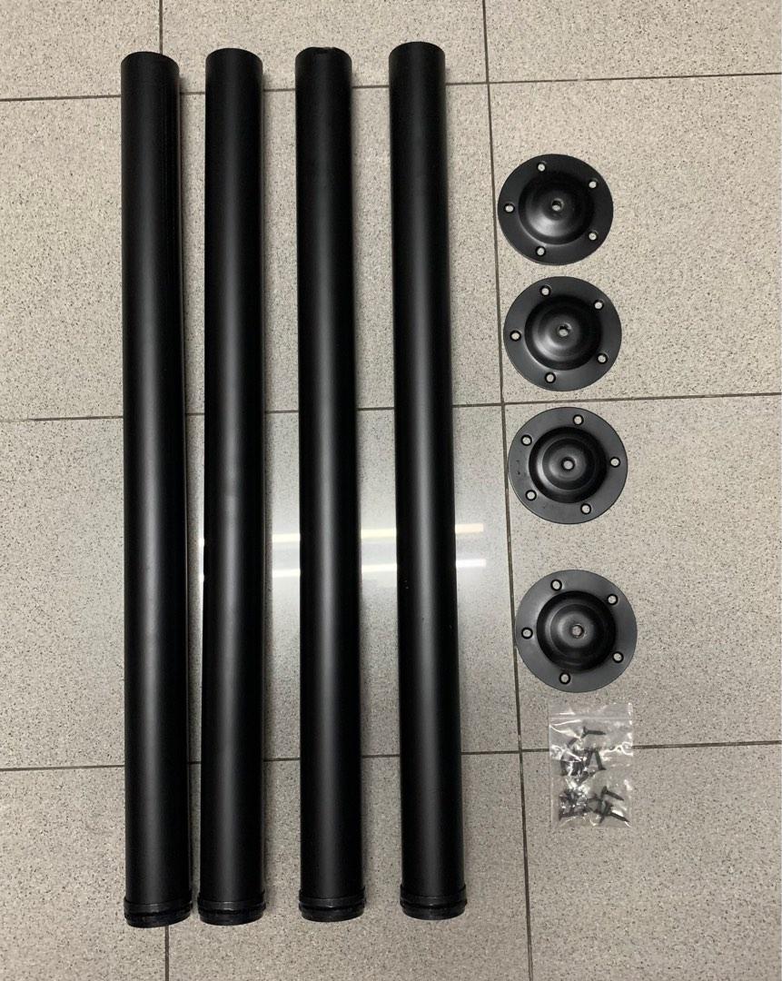 Metal Office Table Legs Replacement, Desk Legs, 4-piece Set, Black ...