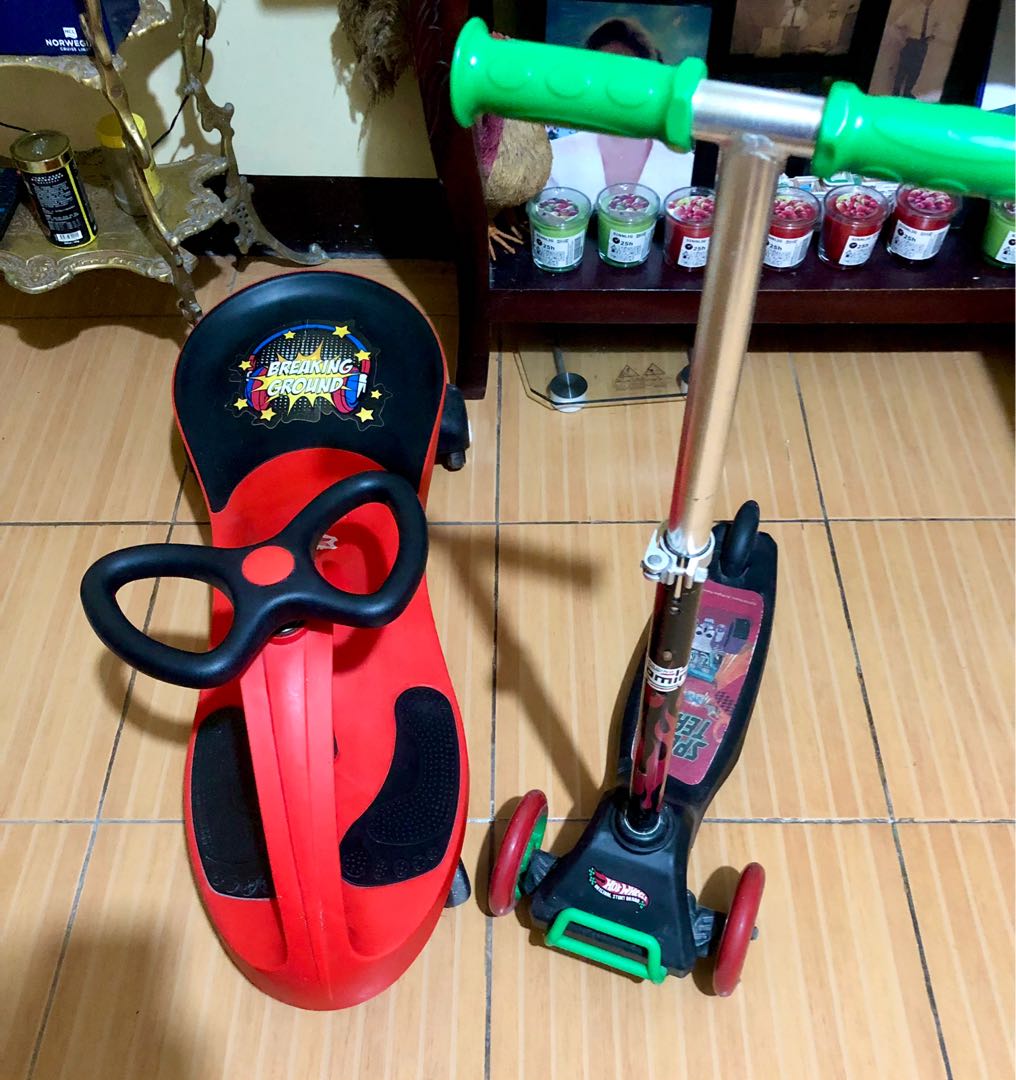 Take both hotwheels scooter & RUX twist car, Sports Equipment, Sports ...