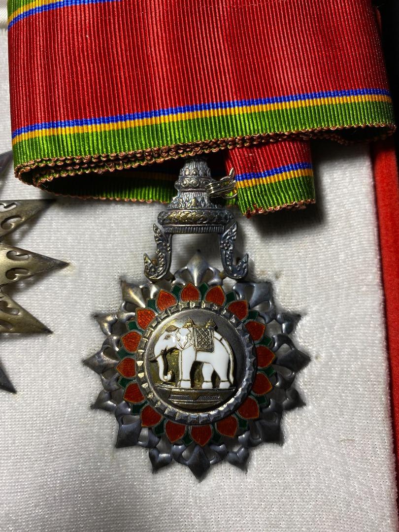 Thai Order of the White Elephant Knight Commander III Class with Box ...
