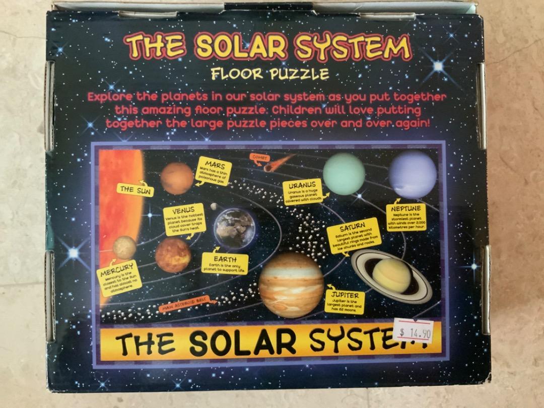 The Solar System Floor Puzzle, Hobbies & Toys, Toys & Games on Carousell