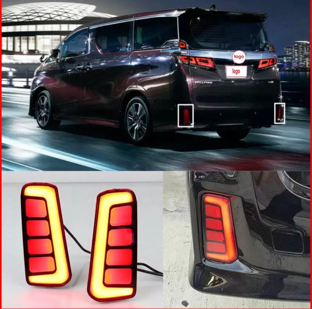 Toyota Alphard 2015-2022 LED Rear Fog Lamp Bumper Light Brake Light ...