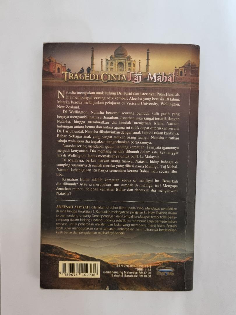 BUKU BAHASA MELAYU - NOVEL TRAGEDI CINTA TAJ MAHAL & GADIS BESTARI ADA ...