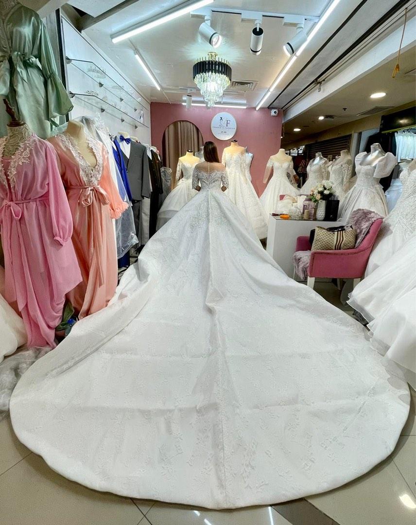 Umbrella Cut Wedding Gown - Zharie's Chevana Code, Women's Fashion ...