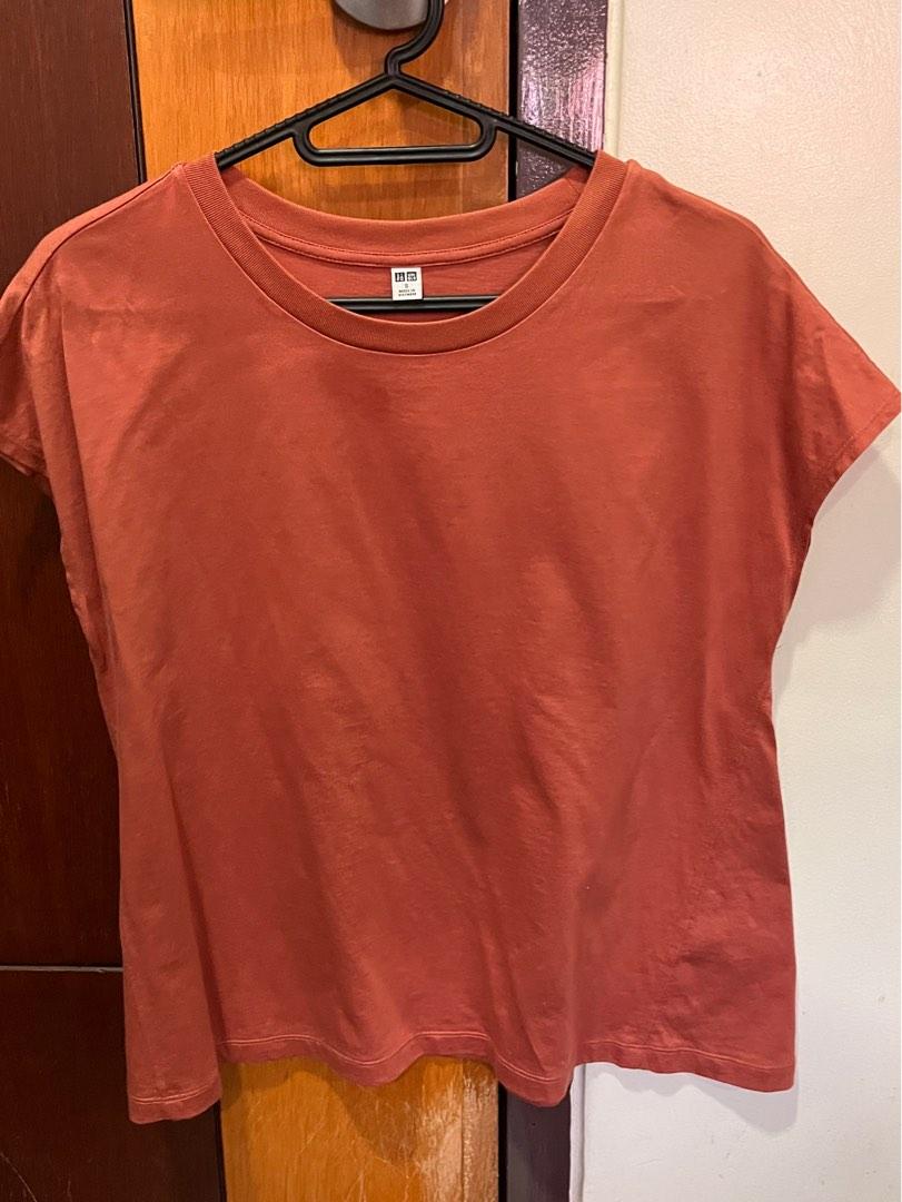 Uniqlo rust top, Women's Fashion, Tops, Shirts on Carousell