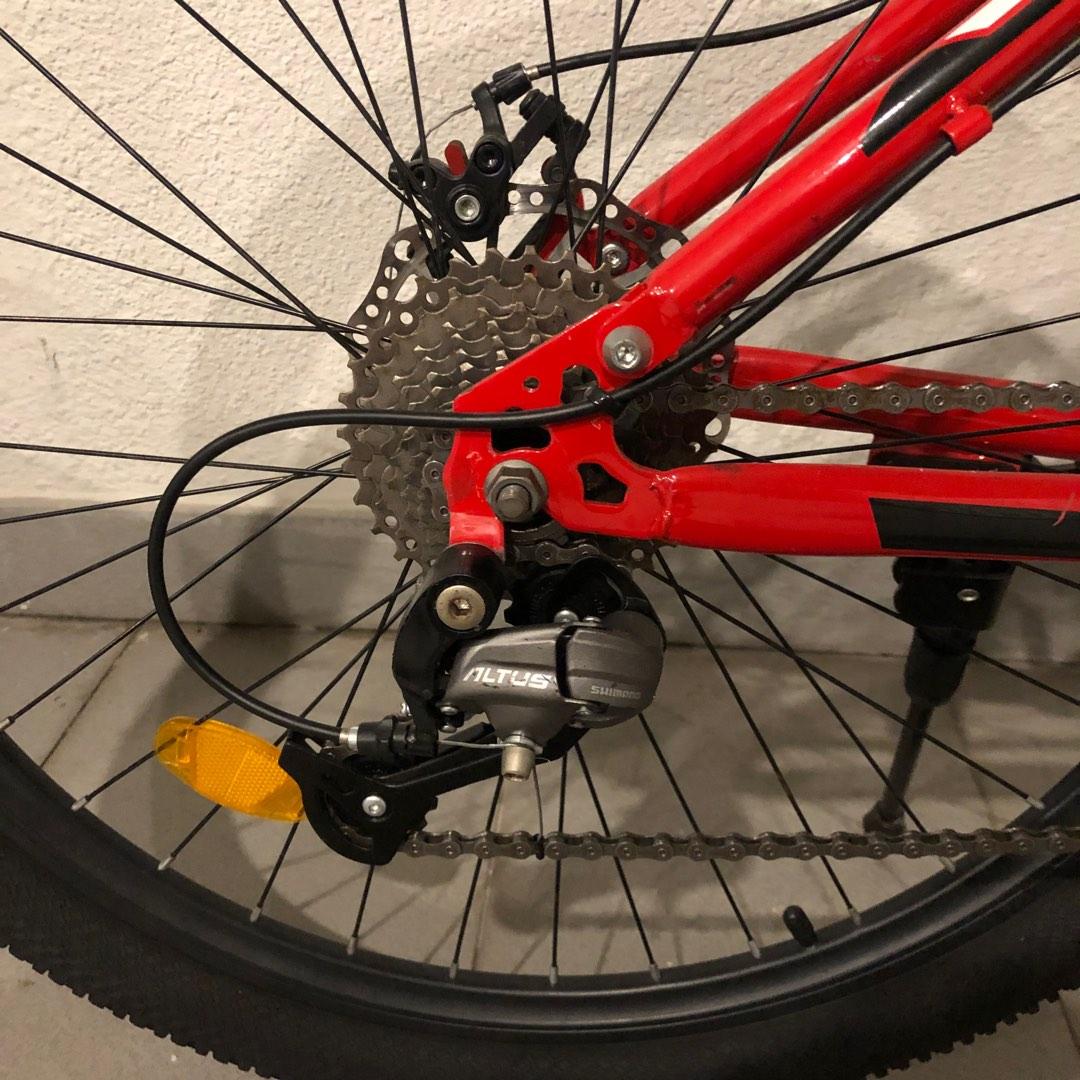 Upgraded Shimano 9 speed full suspension foldable mountain bike, Sports ...