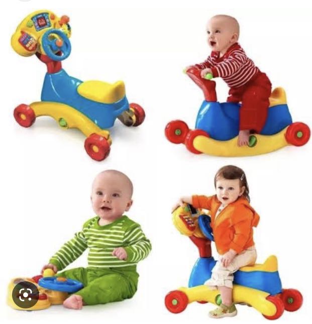 Vtech Grow & Ride On - Rocker, Babies & Kids, Infant Playtime on Carousell