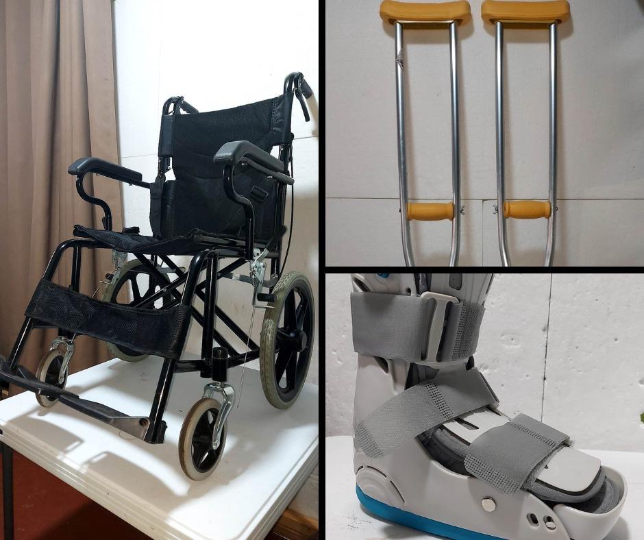 Wheelchair, Crutches & Walking Boot, Health & Nutrition, Assistive ...