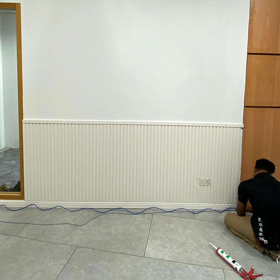 White Wood Miga Fluted Panel / Wall Panel / top quality Fluted Panel ...