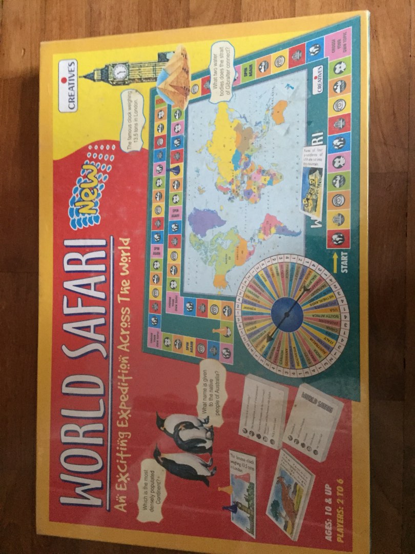 World Safari Board Game - Teach your children about the World around ...