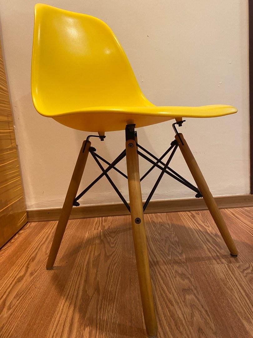 Yellow Eames Chair (Replica), Furniture & Home Living, Furniture ...