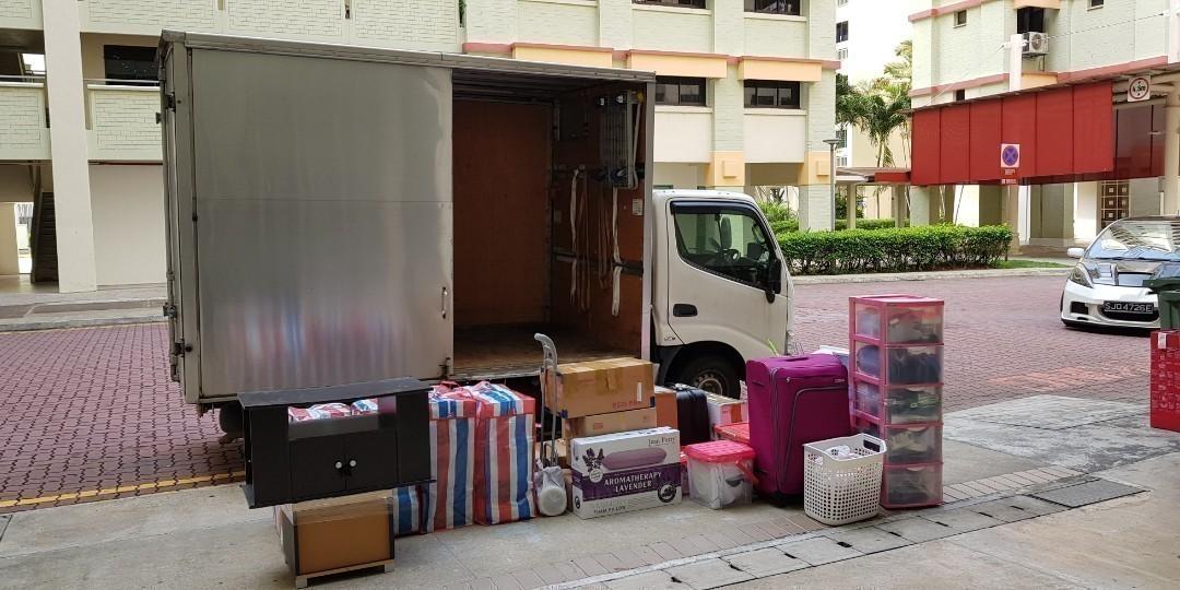 10ft box moving truck with lorry driver. Without manpower., Cars, Car ...