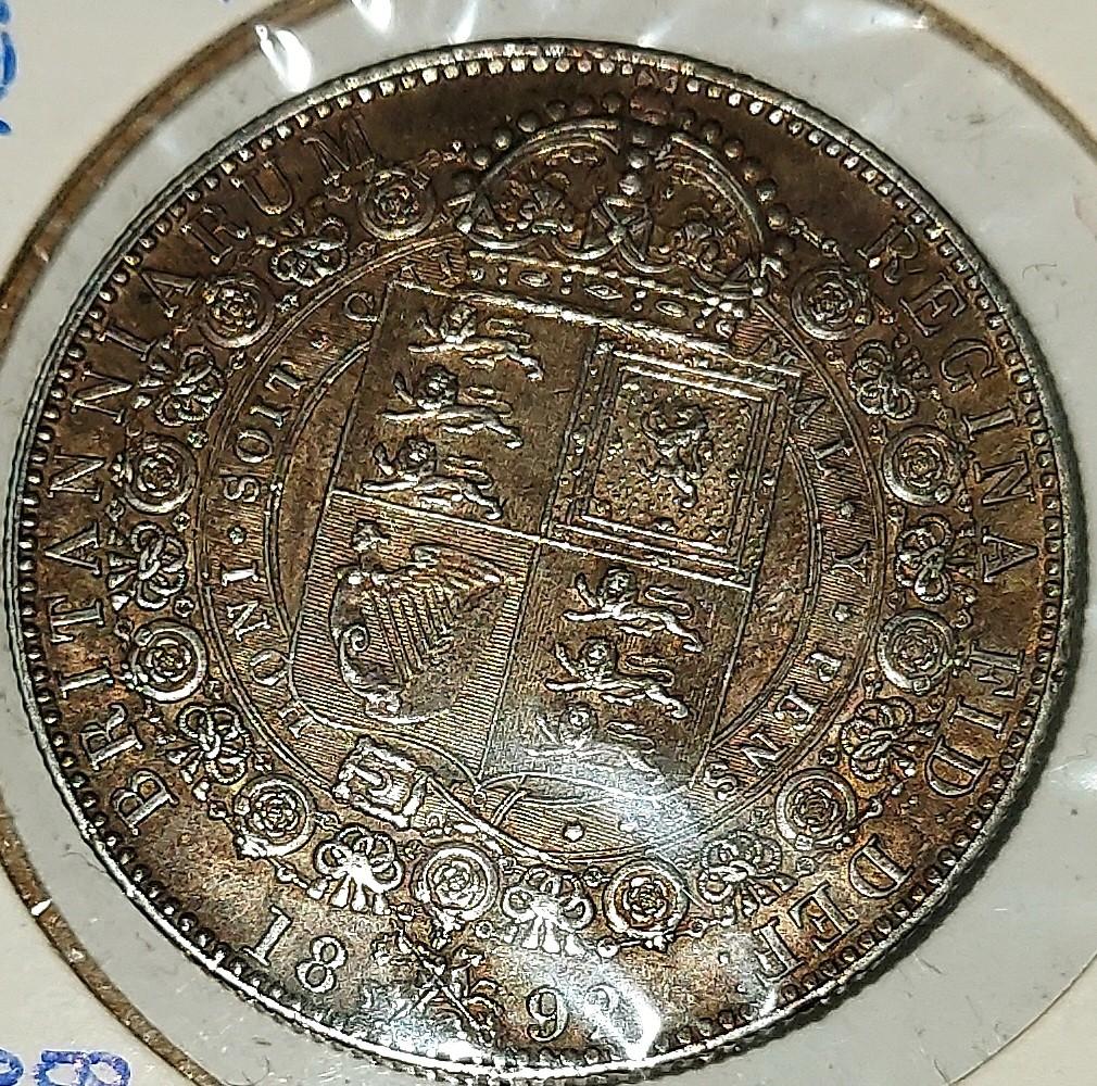 1892 Great Britain Half Crown in AU condition, Hobbies & Toys ...