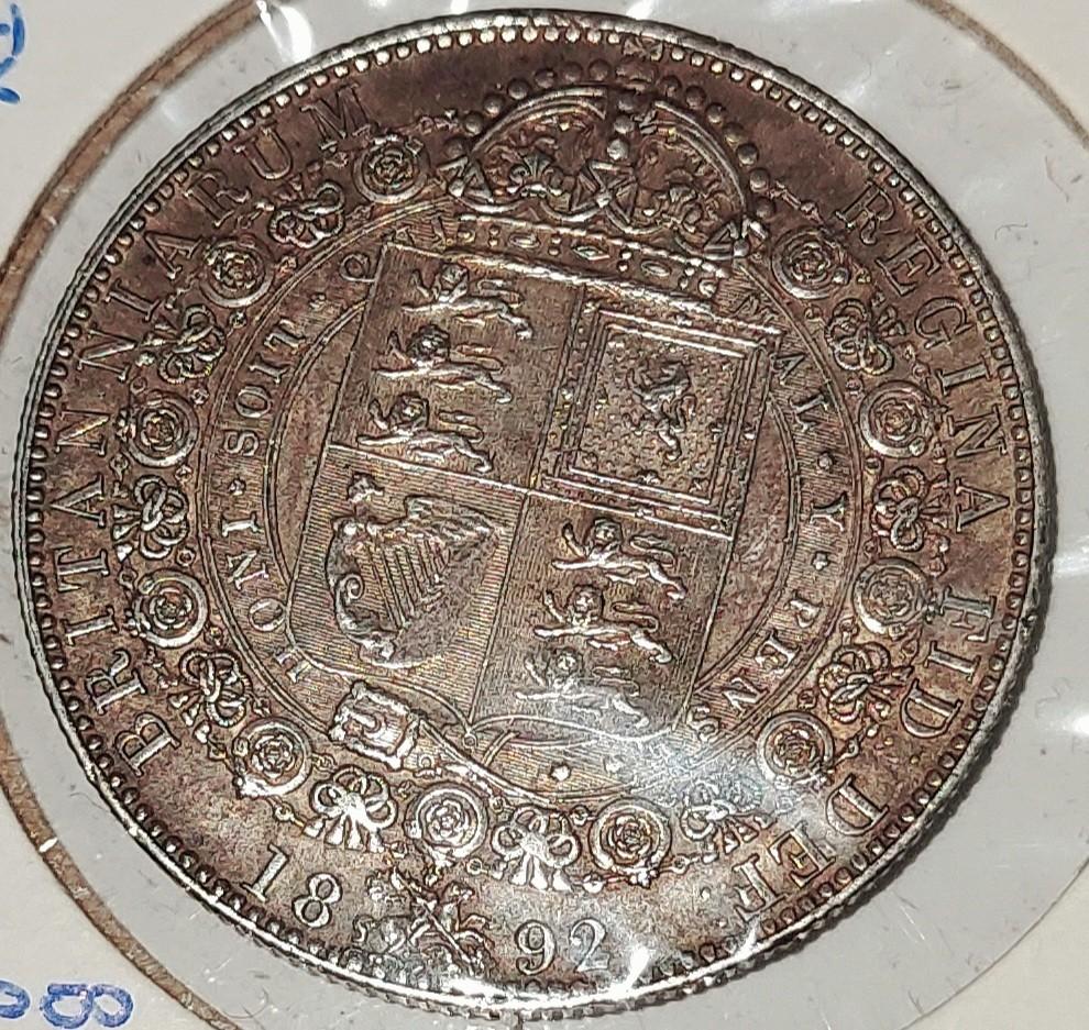 1892 Great Britain Half Crown in AU condition, Hobbies & Toys ...
