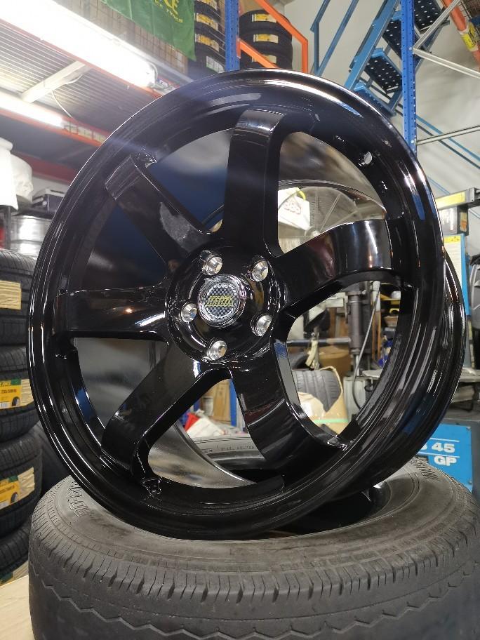 18" Concave TE37 (Rota IKR design) 18x9.5 et30 Gloss black 5x114.3 ...