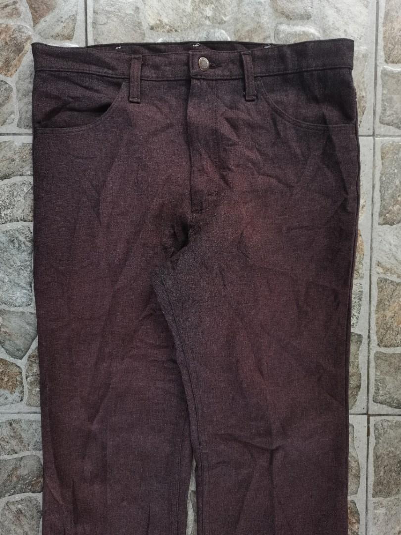 1980's wrangler rancher western pants (brown), Men's Fashion, Bottoms ...