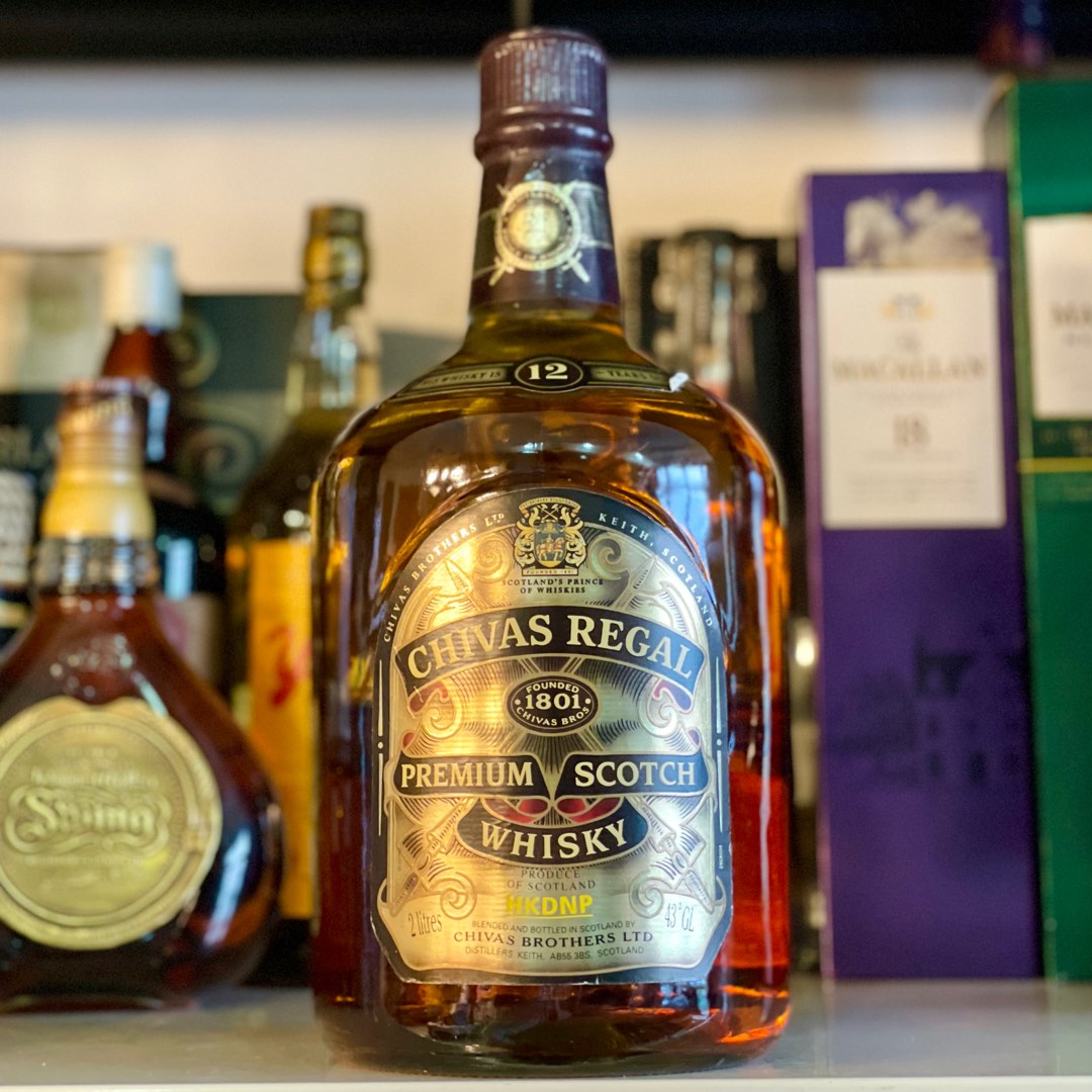 2L Chivas 12 Regal Whisky Scotch large bottle 2000ml, Food & Drinks, Beverages on Carousell