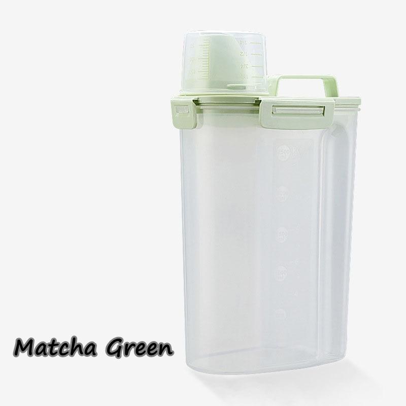 3L Rice Airtight Container 4 Buckles Dry Food Cereal Storage Box BPA ...