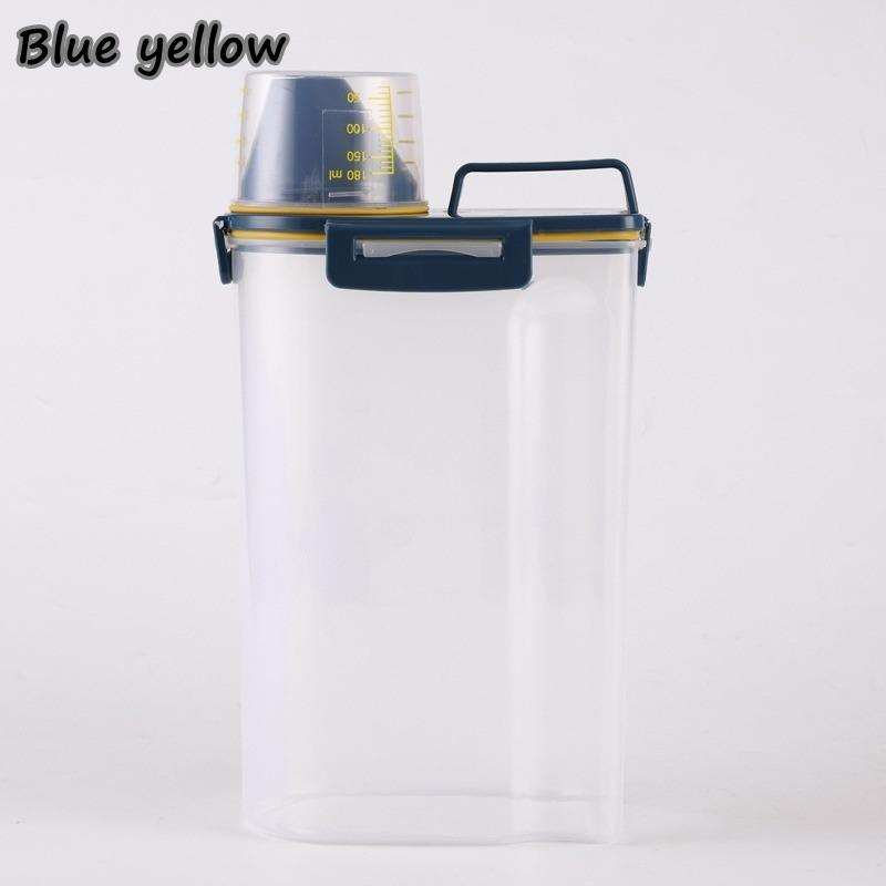 3L Rice Airtight Container 4 Buckles Dry Food Cereal Storage Box BPA ...